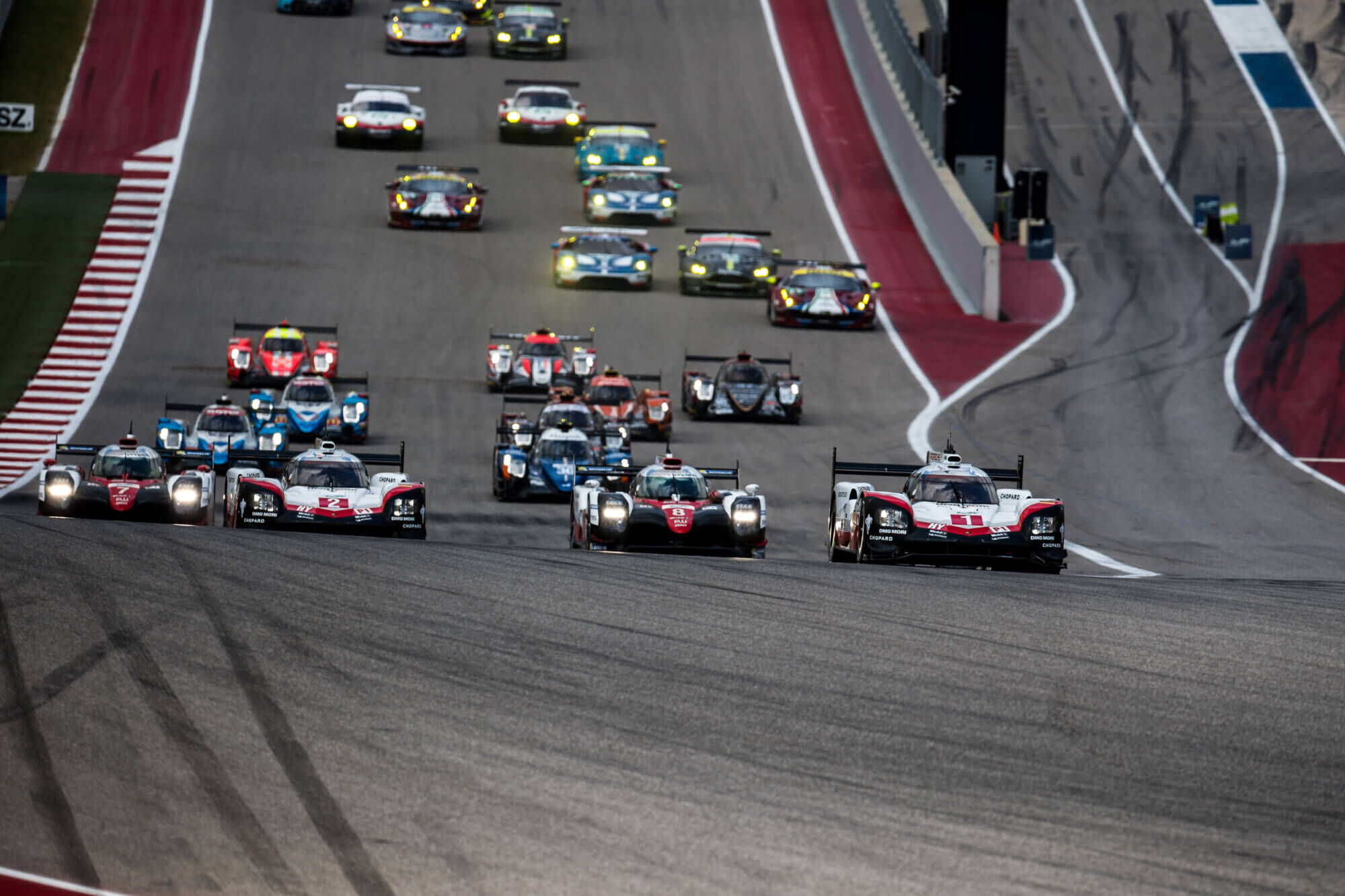 Circuit of the Americas venter for FIA WEC - Boxengasse