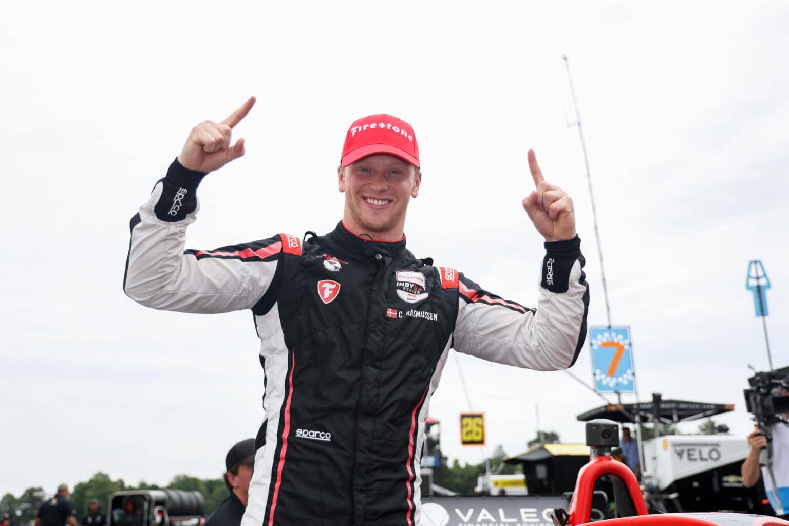 Pole position til Christian Rasmussen i Indy NXT på Mid-Ohio - Boxengasse